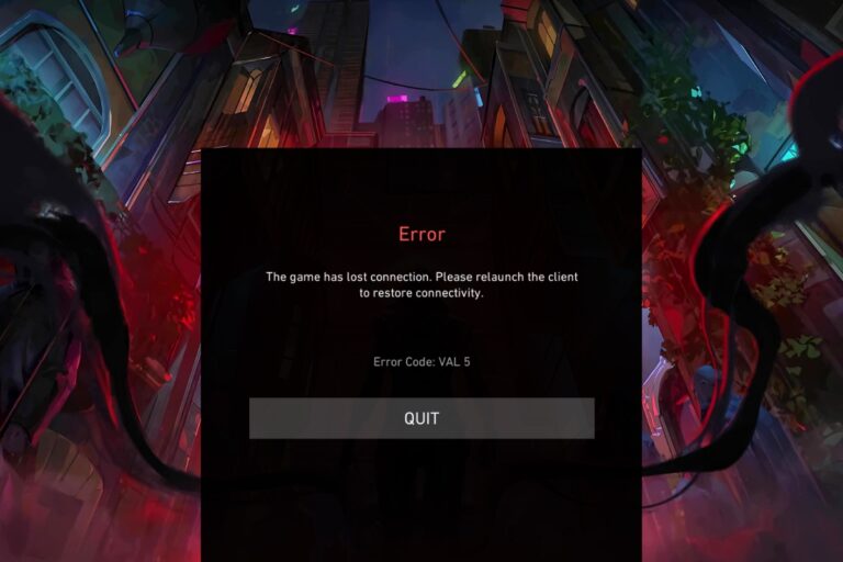 VAL 5 Error in Valorant - How to Fix It in 5 Minutes