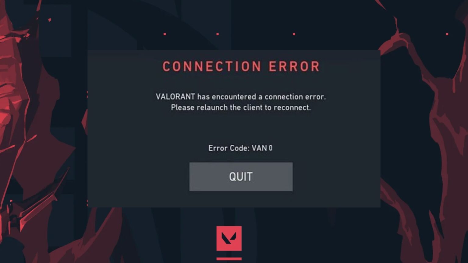 VAL 0 Valorant has Encountered an Connection Error Fix - ValoBuff